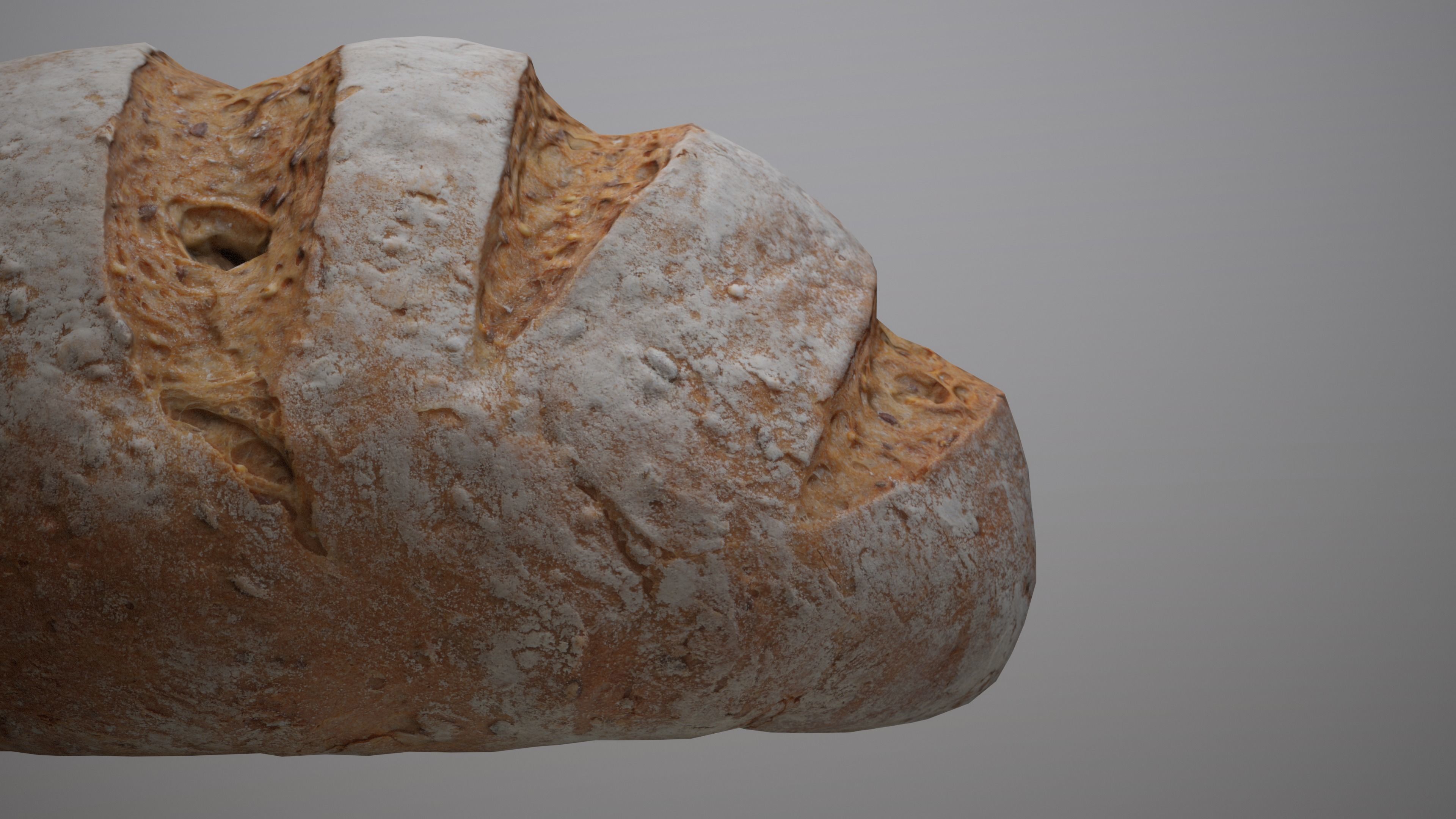 3D model Crunchy Millet Bread VR / AR / low-poly | CGTrader