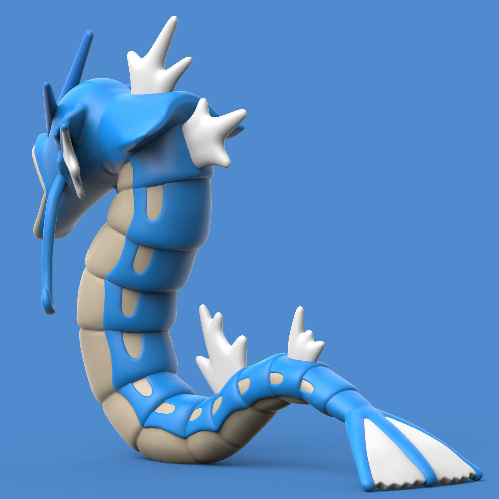 Pokemon Gyarados 3D model 3D printable | CGTrader