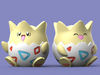 Pokemon Togepi EASY PRINT NO SUPPORT 3D model 3D printable | CGTrader
