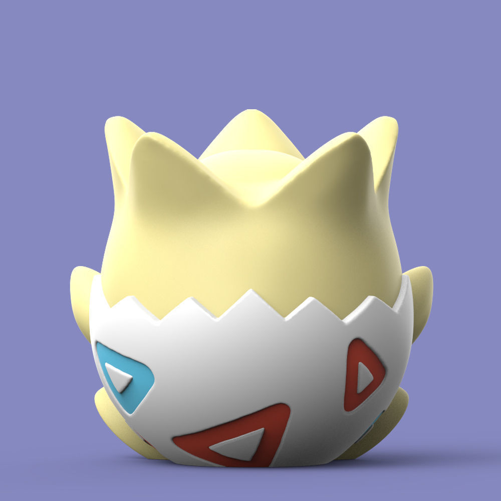 Pokemon Togepi EASY PRINT NO SUPPORT 3D model 3D printable | CGTrader