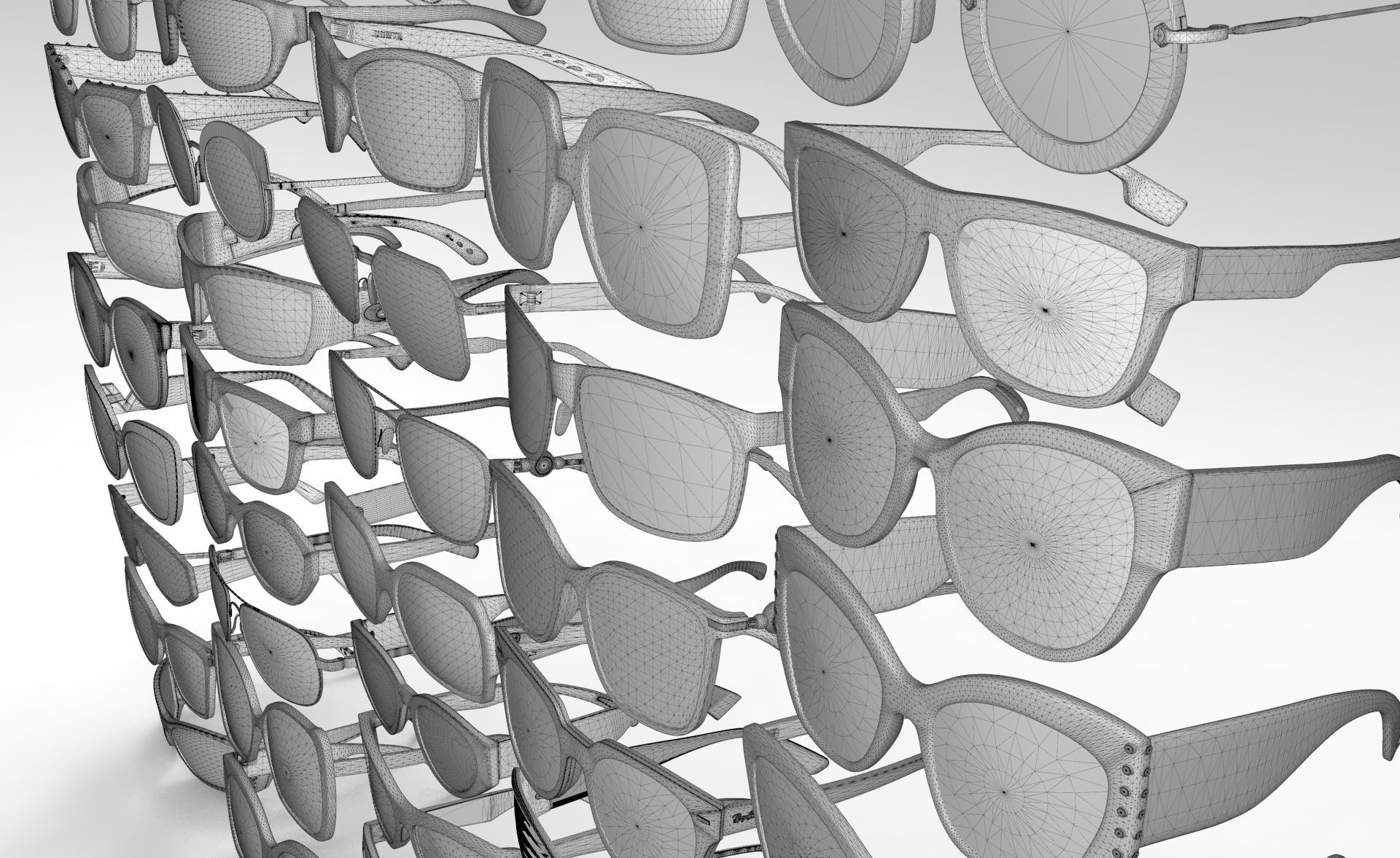 50 eye glasses pack 3D model | CGTrader
