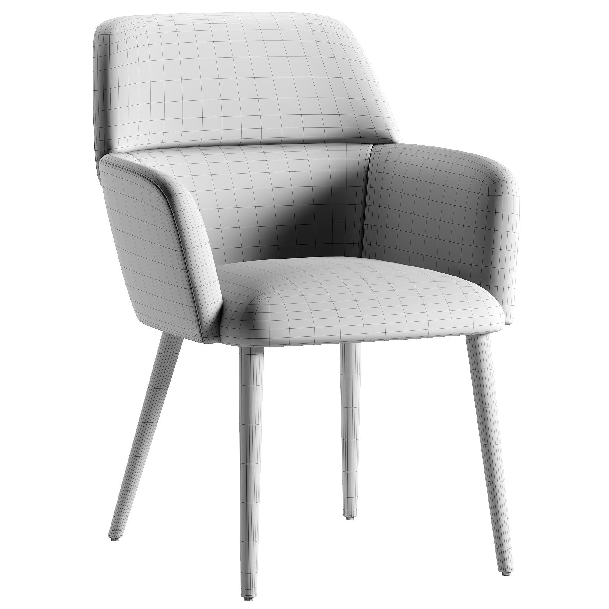 3D model ARCHIE Chair VR / AR / low-poly | CGTrader