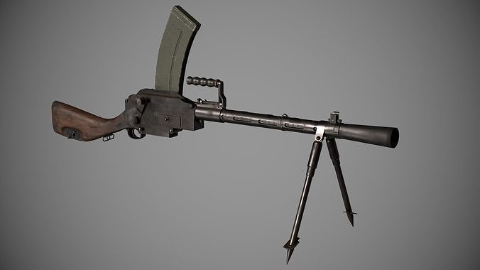 3D model Madsen Machine Gun VR / AR / low-poly | CGTrader
