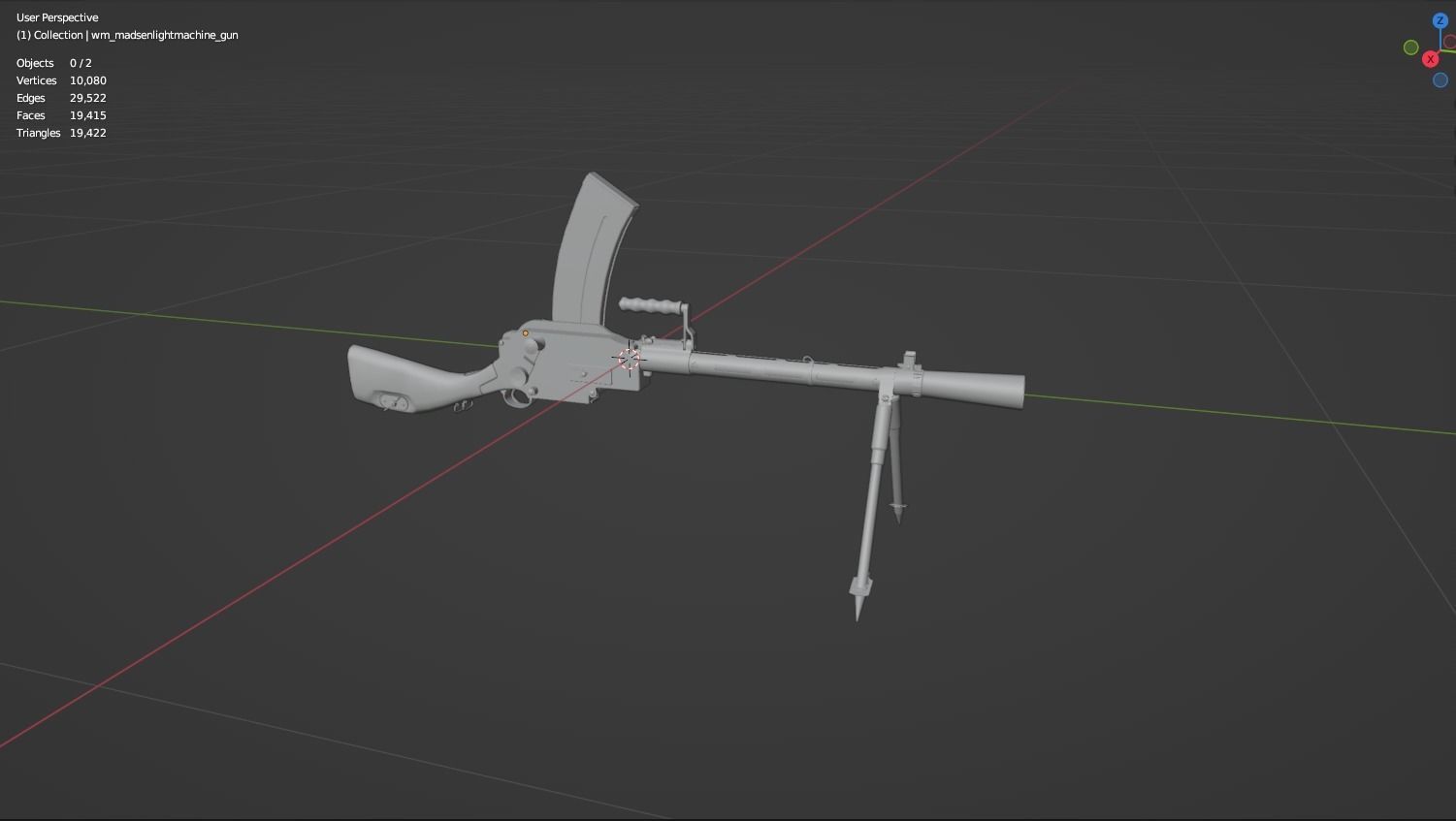 3D model Madsen Machine Gun VR / AR / low-poly | CGTrader