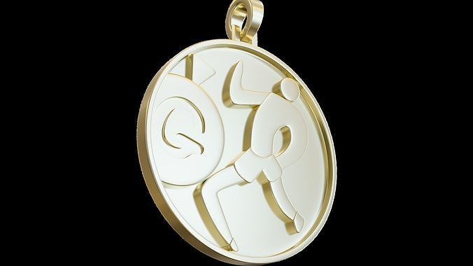 Running Man Pendant 3D-Print-Ready STL File 3D model 3D printable ...