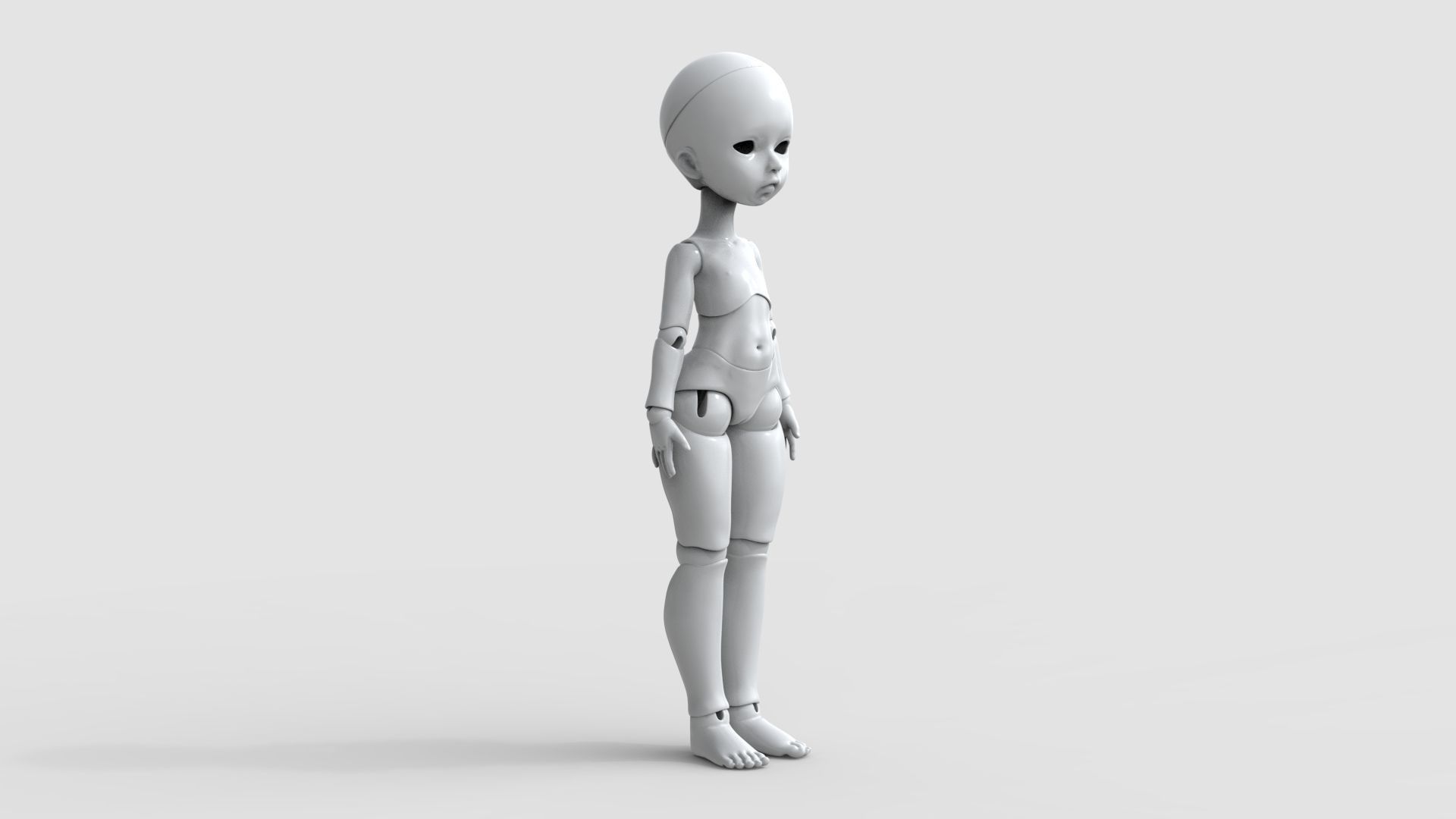 bjd movable joint doll Mayra ball joint doll 3D model 3D printable ...