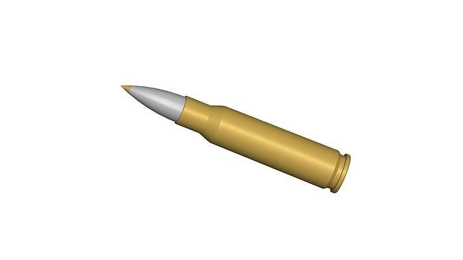 308 bullet 3D model | CGTrader