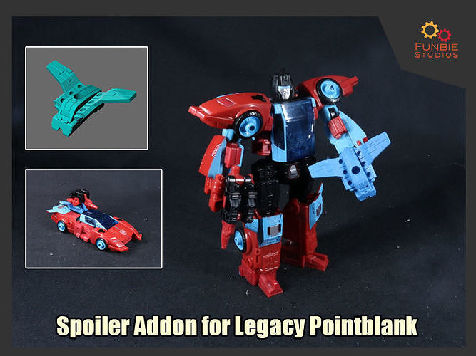 Spoiler Addon for Transformers Legacy Pointblank 3D model 3D printable ...
