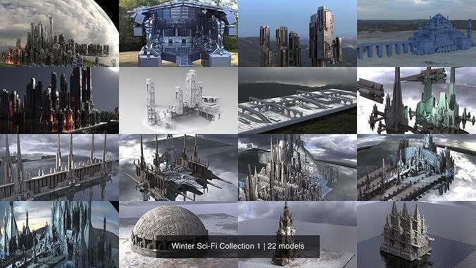 Winter Sci-Fi Collection 1 | CGTrader