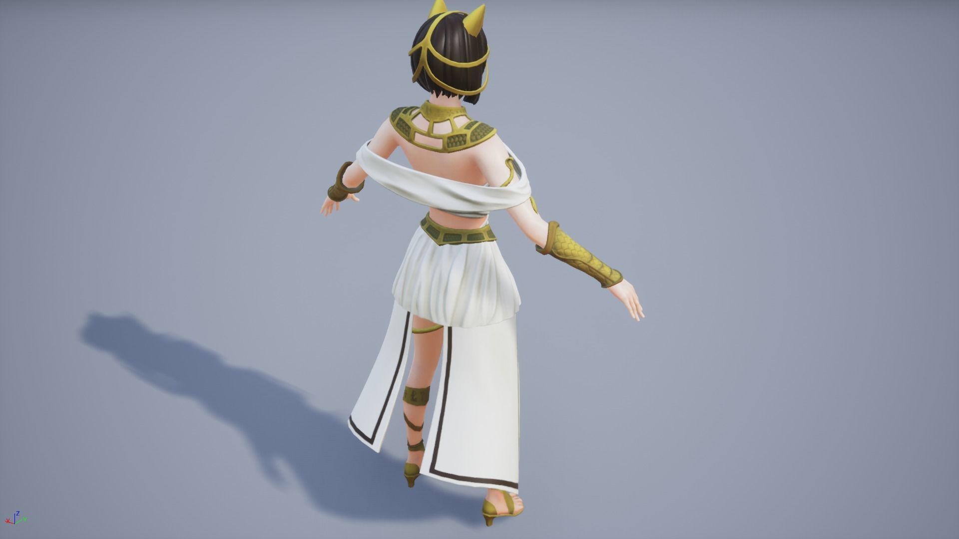 3D model Egypt girl VR / AR / low-poly | CGTrader