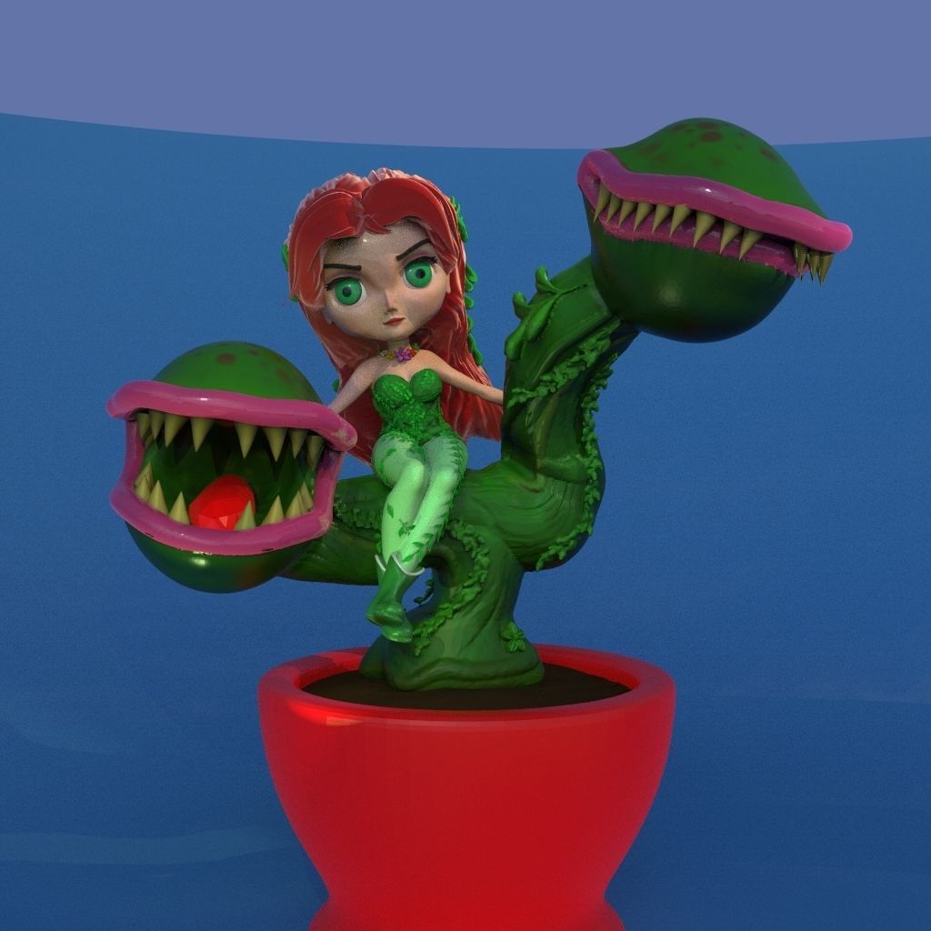 Poison Ivy 3D model 3D printable | CGTrader
