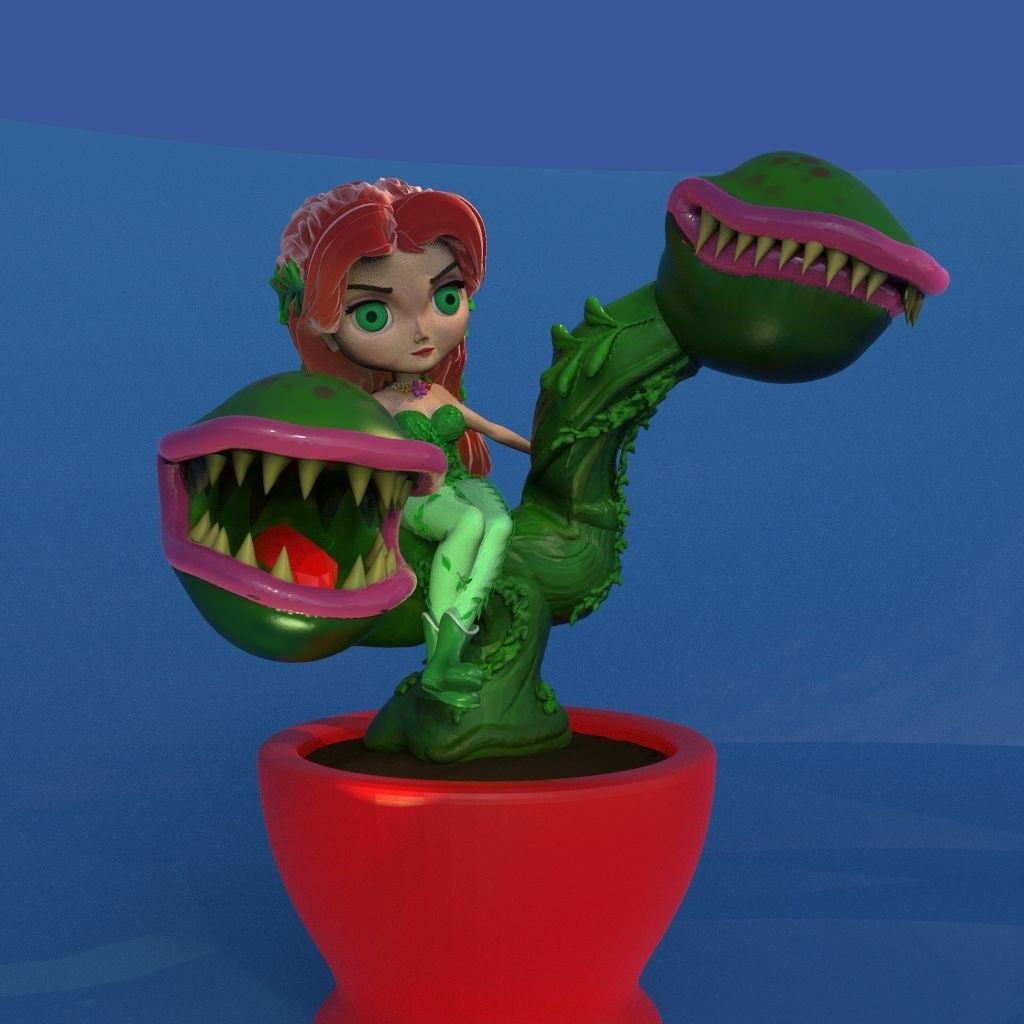 Poison Ivy 3D model 3D printable | CGTrader