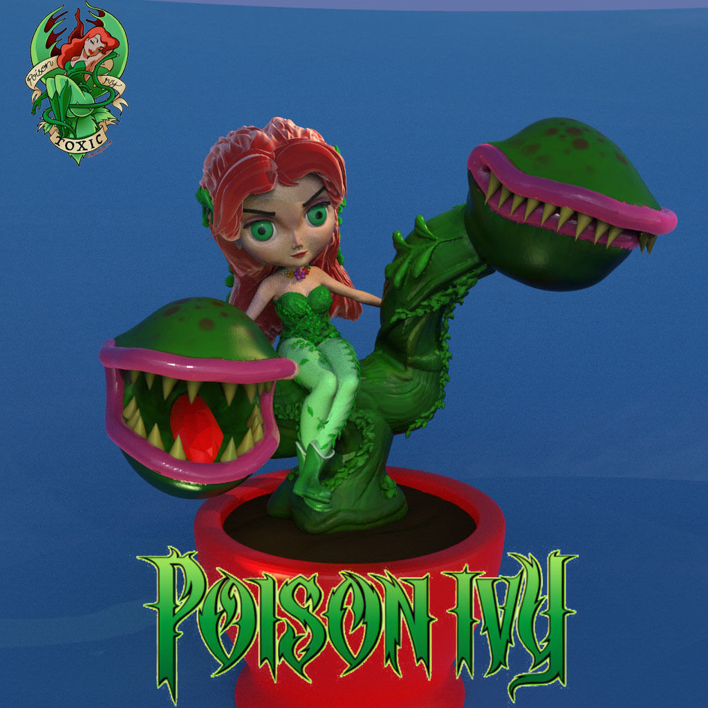 Poison Ivy 3D model 3D printable | CGTrader