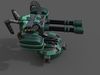 Free military automatic sentry gun free VR / AR / low-poly 3D model ...