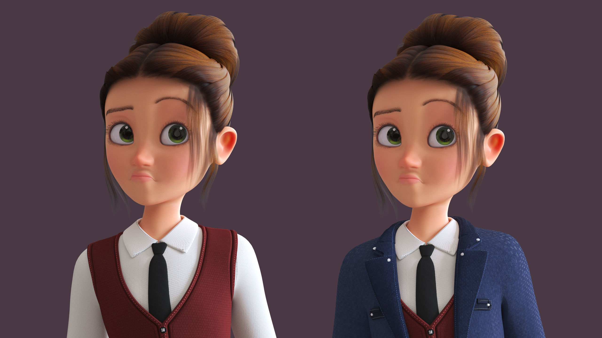CARTOON MOTHER 3 - Rigged WOMAN 3D model rigged | CGTrader