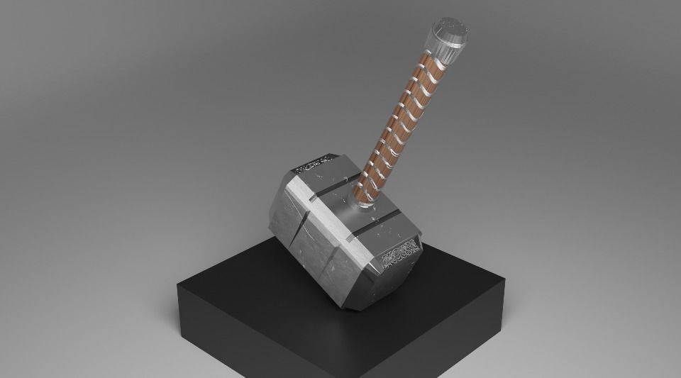 Marteau de Thor en low poly free VR / AR / low-poly 3D model | CGTrader
