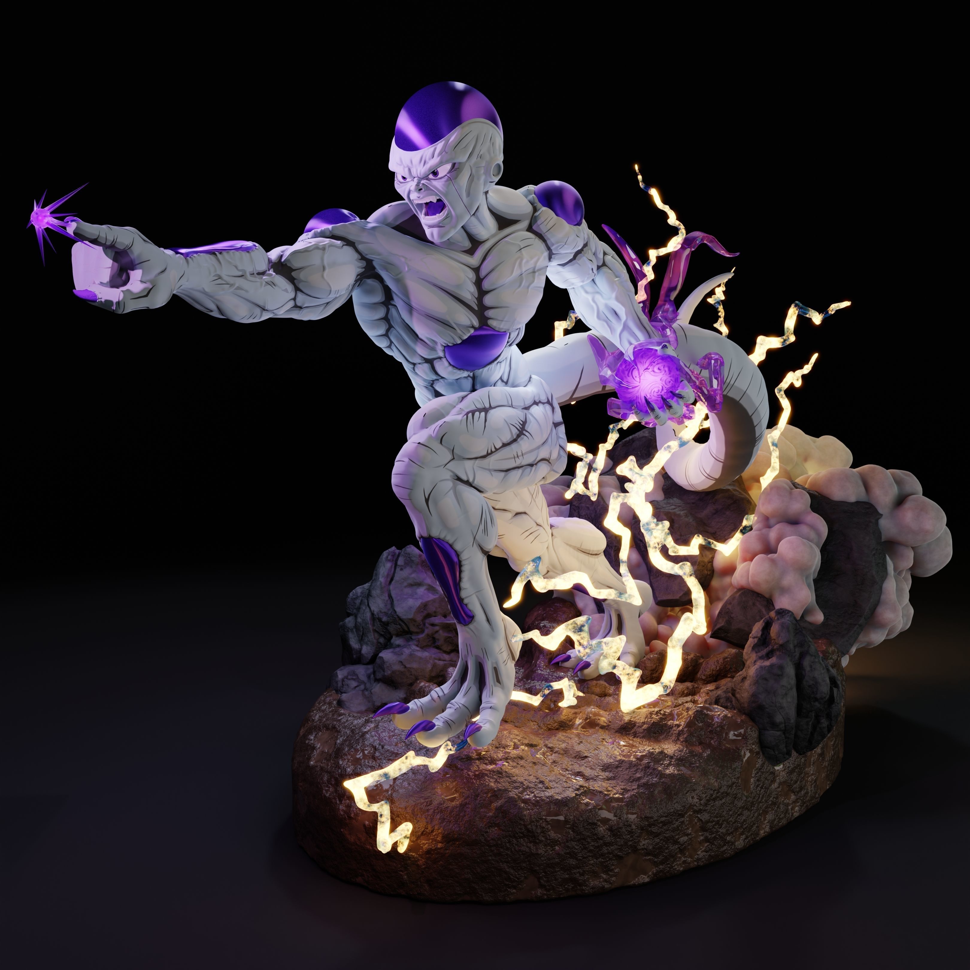 Dragon Ball Z Frieza figure 3D model 3D printable | CGTrader