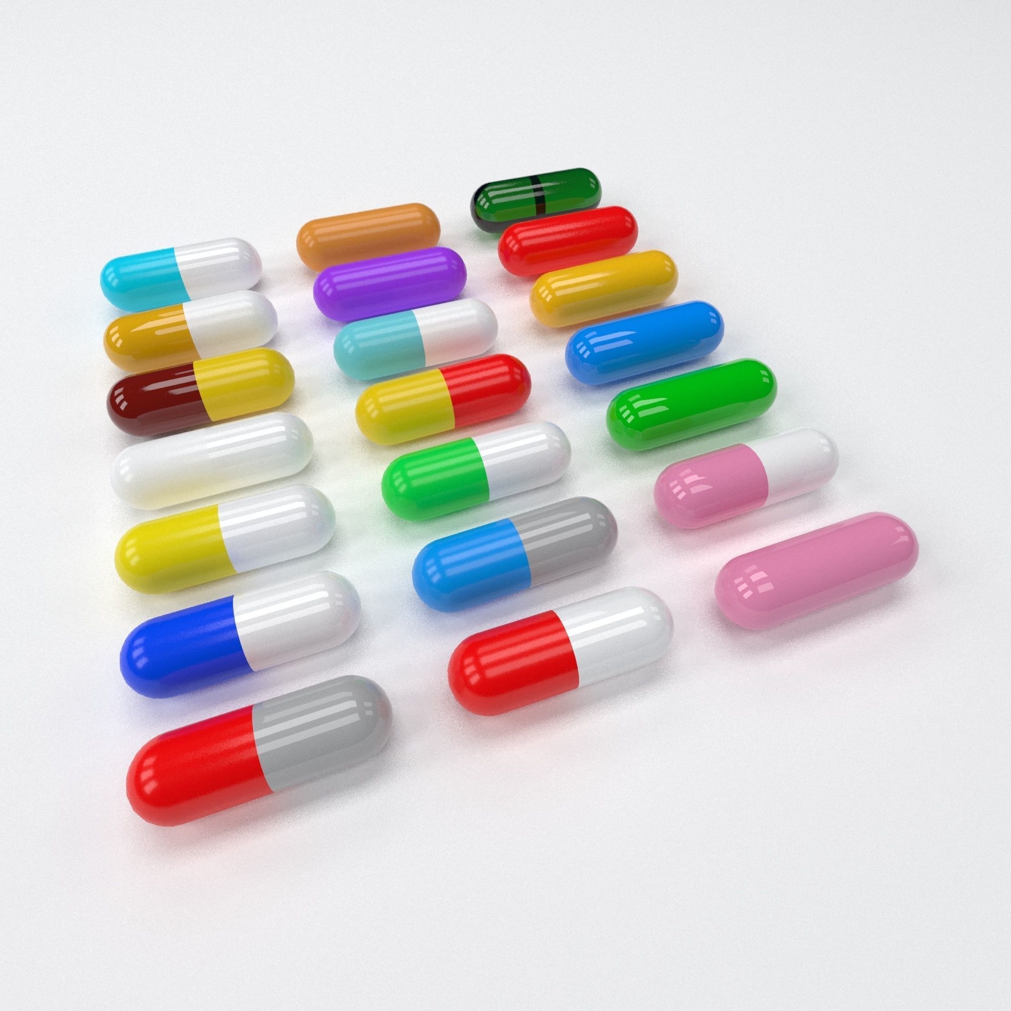 medical capsules 3D model | CGTrader