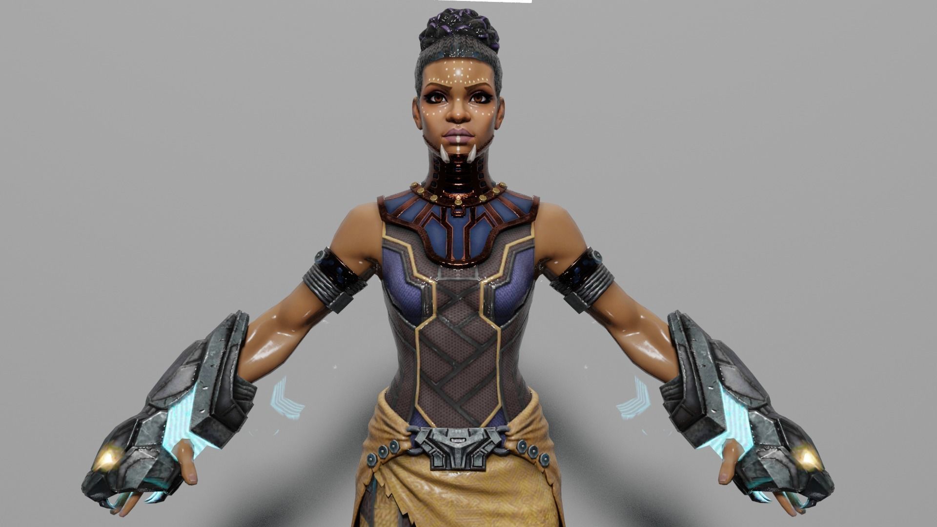 Shuri 3D model rigged | CGTrader