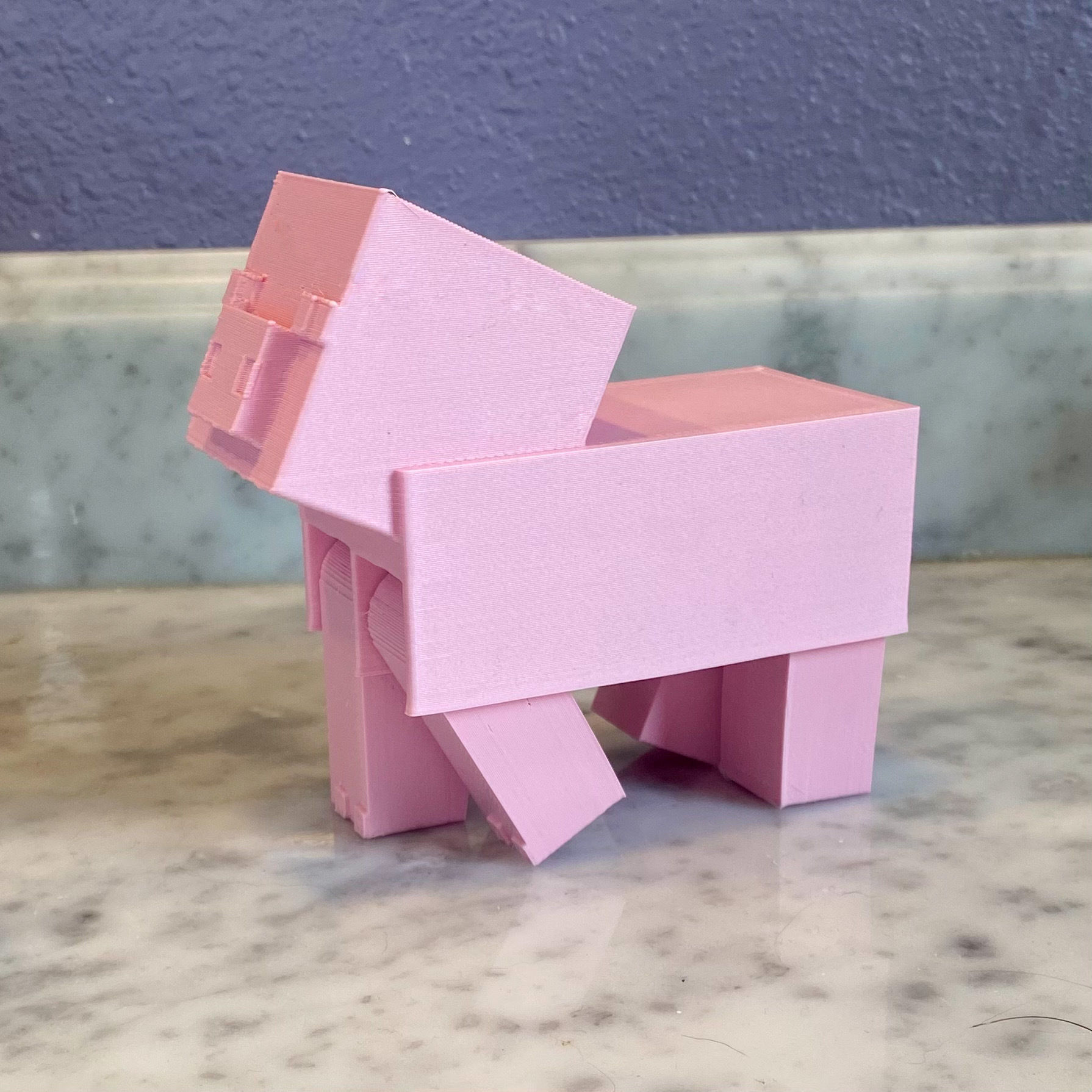 Articulated Minecraft Axolotl 3D model 3D printable | CGTrader