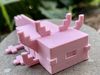 Articulated Minecraft Axolotl 3D model 3D printable | CGTrader