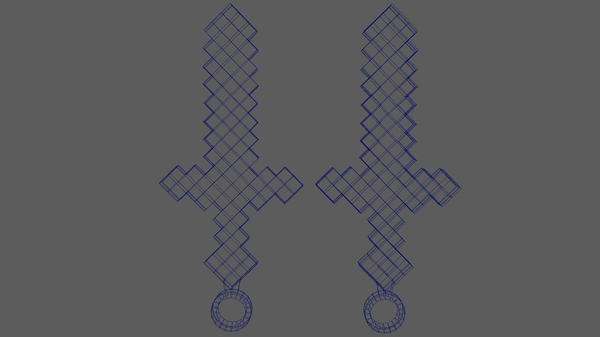 Minecraft Sword for 3D PrintTest Object Please Comment free VR / AR ...