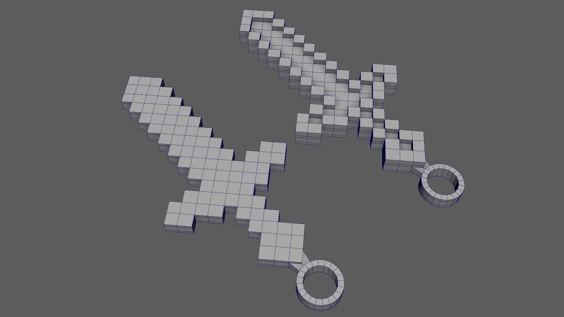 Minecraft Sword for 3D PrintTest Object Please Comment free VR / AR ...