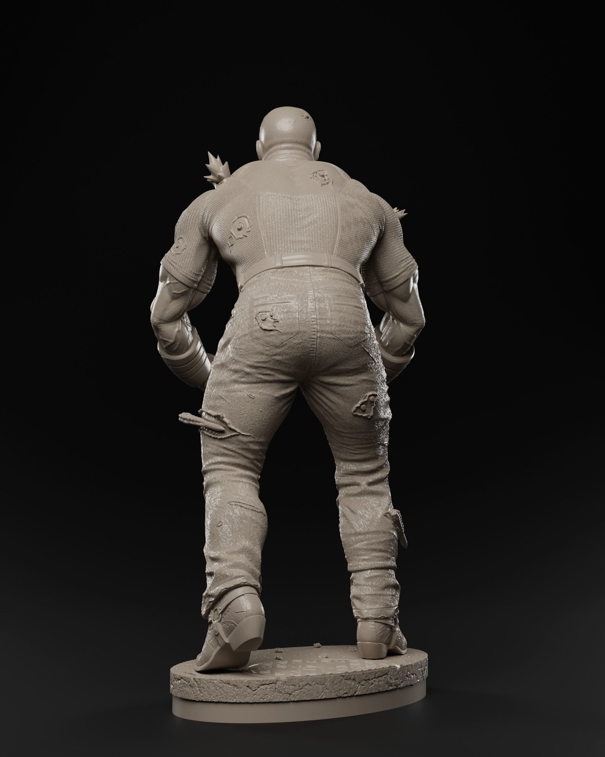 Luke Cage 3D print fan-art statue 3D model 3D printable | CGTrader