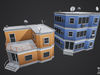 3D model Stylized Town Package VR / AR / low-poly | CGTrader