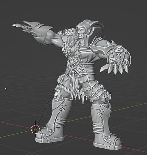 War and angel Fight pose Darksiders 3D model 3D printable | CGTrader