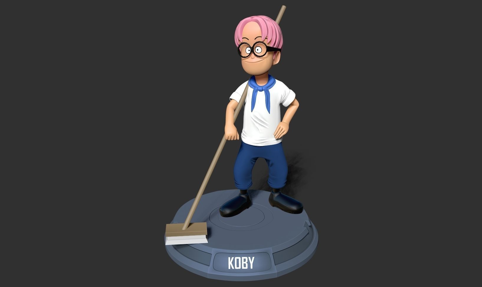 Kid Koby - One Piece Fanart 3D model 3D printable | CGTrader