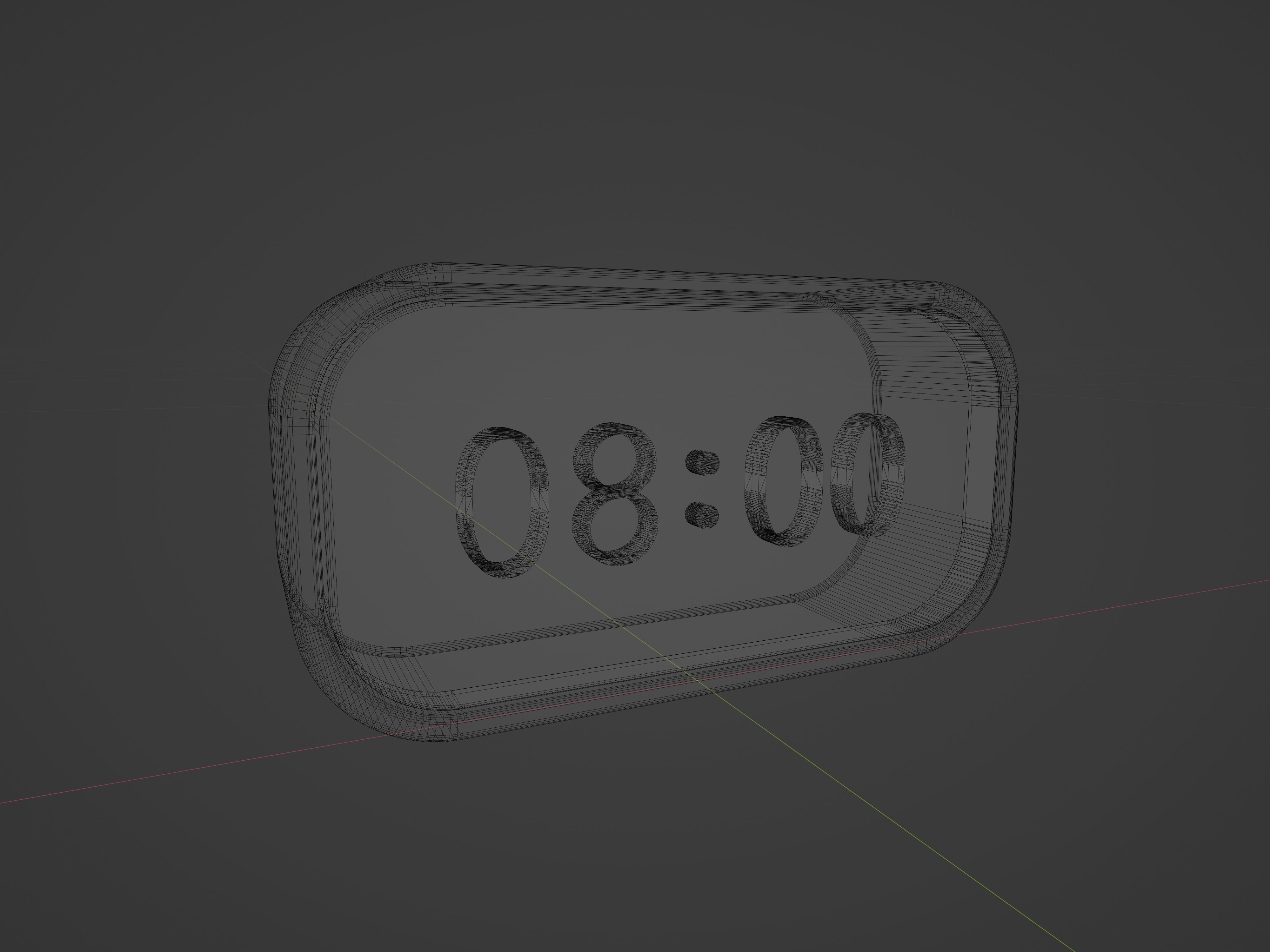 Digital Clock 3d Model Cgtrader
