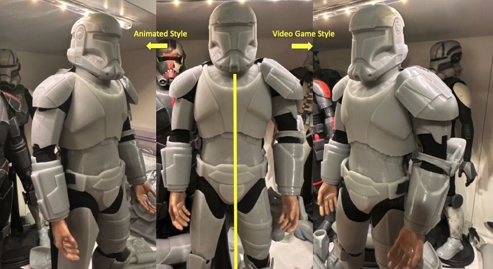 Full Clone Republic Commando Armor OneSix OneSixth 12inch 3D model 3D ...