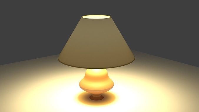 Simple desk lamp 3D model | CGTrader