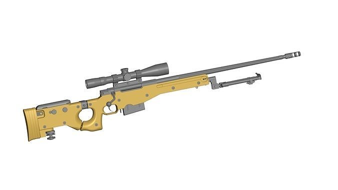 sniper rifle 3D model | CGTrader
