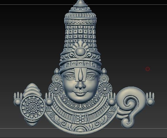 Tirupati Balaji god Hindu Indian god 3D model 3D printable | CGTrader