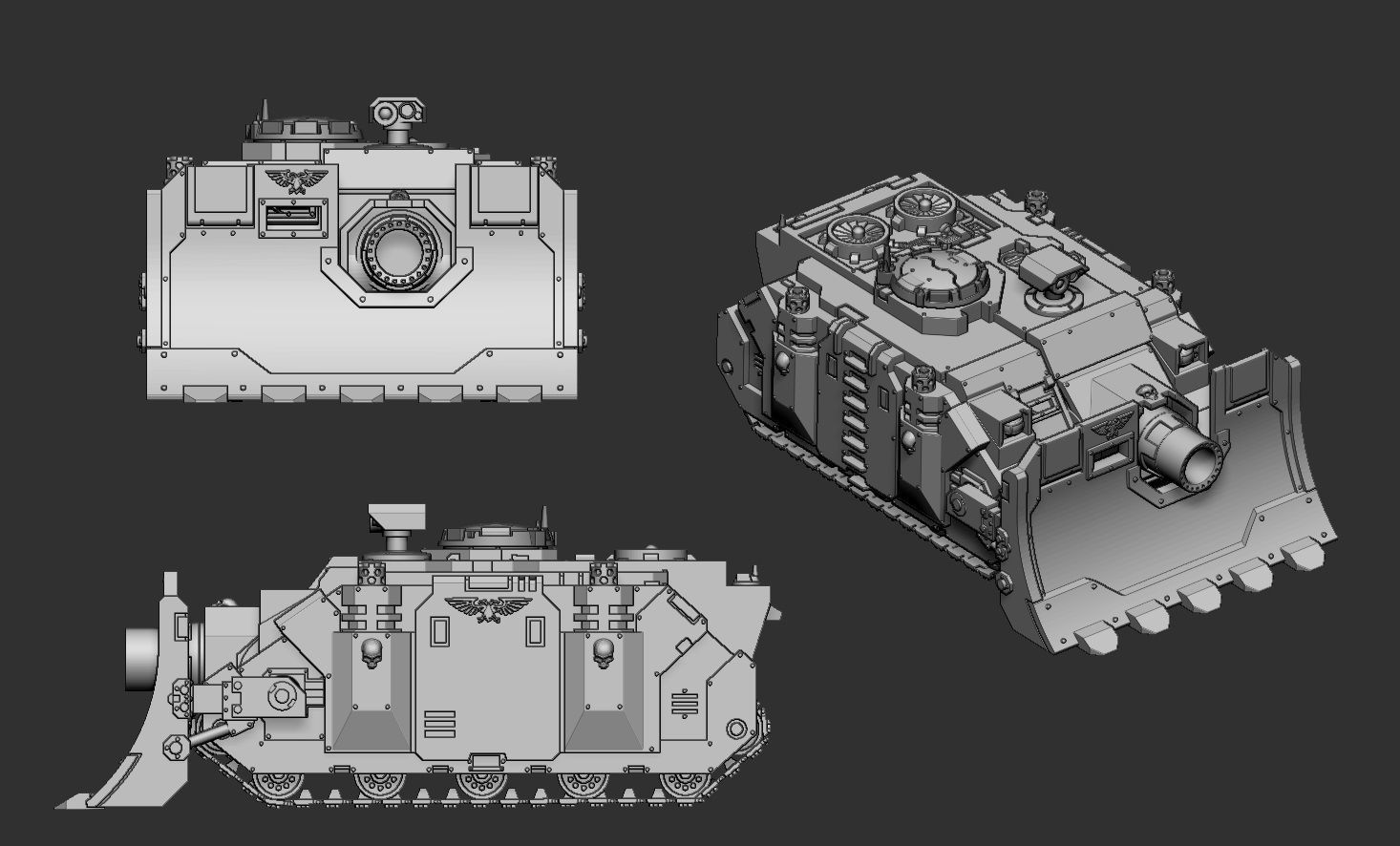 space tank marines vindicator 3D model 3D printable | CGTrader