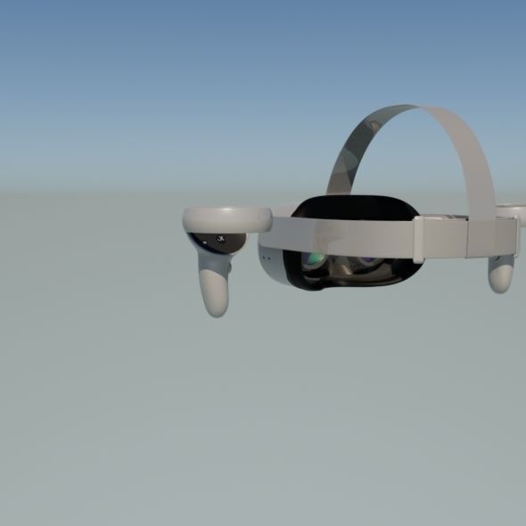 Meta Oculus Quest 3D model animated | CGTrader