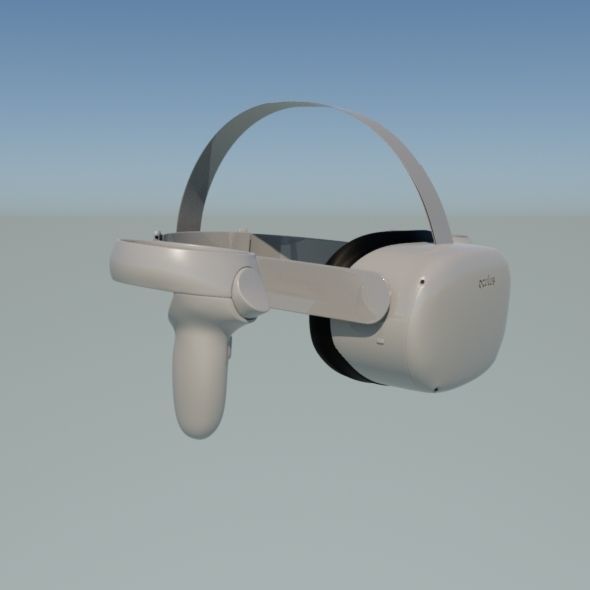 Meta Oculus Quest 3D model animated | CGTrader