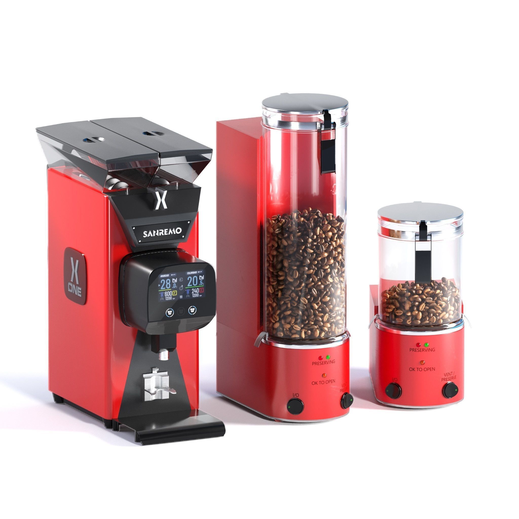 Sanremo x one Grinder and Coffee Freshness 3D model | CGTrader