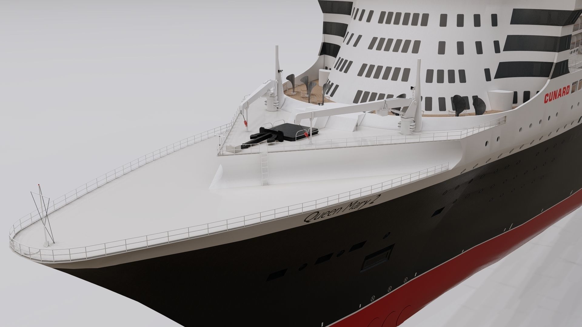 Queen Mary 2 3D model | CGTrader