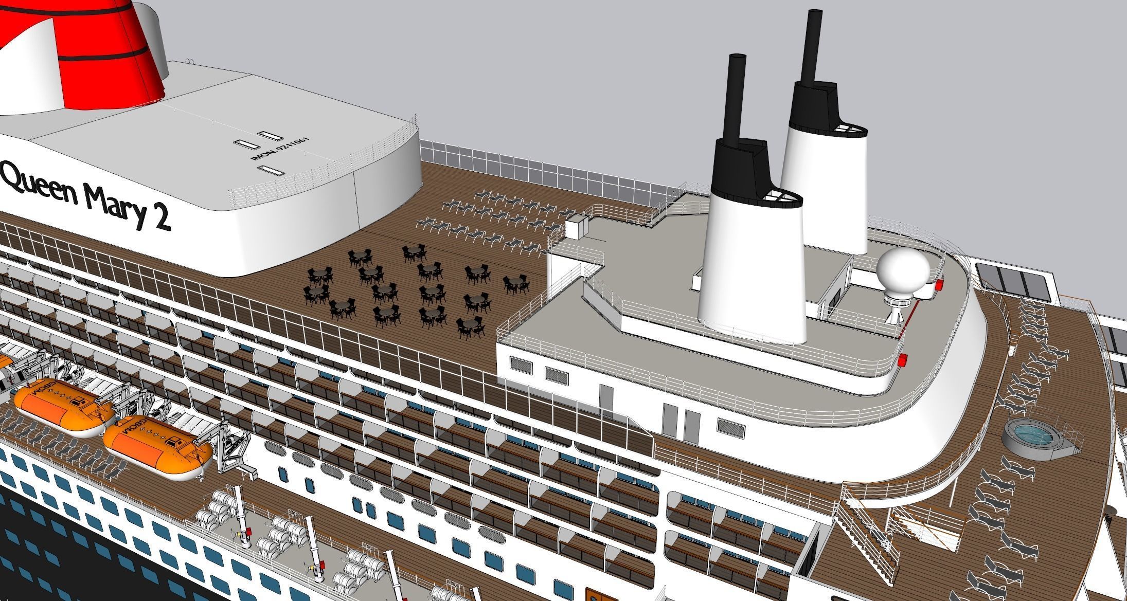 Queen Mary 2 3D model | CGTrader