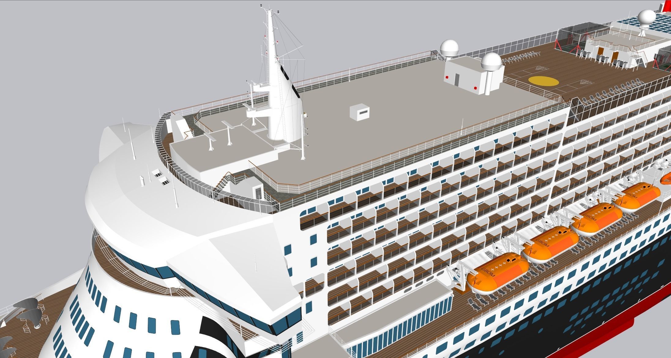 Queen Mary 2 3D model | CGTrader