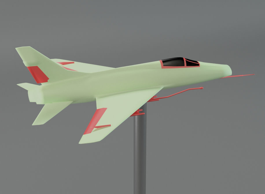 f100 Super Sabre 3D model 3D printable | CGTrader