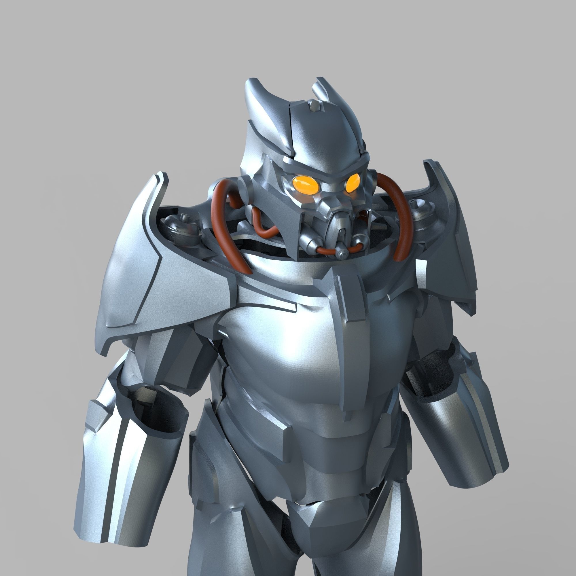 Fallout X-02 Enclave Wearable Power Armor with Helmet 3D model 3D ...