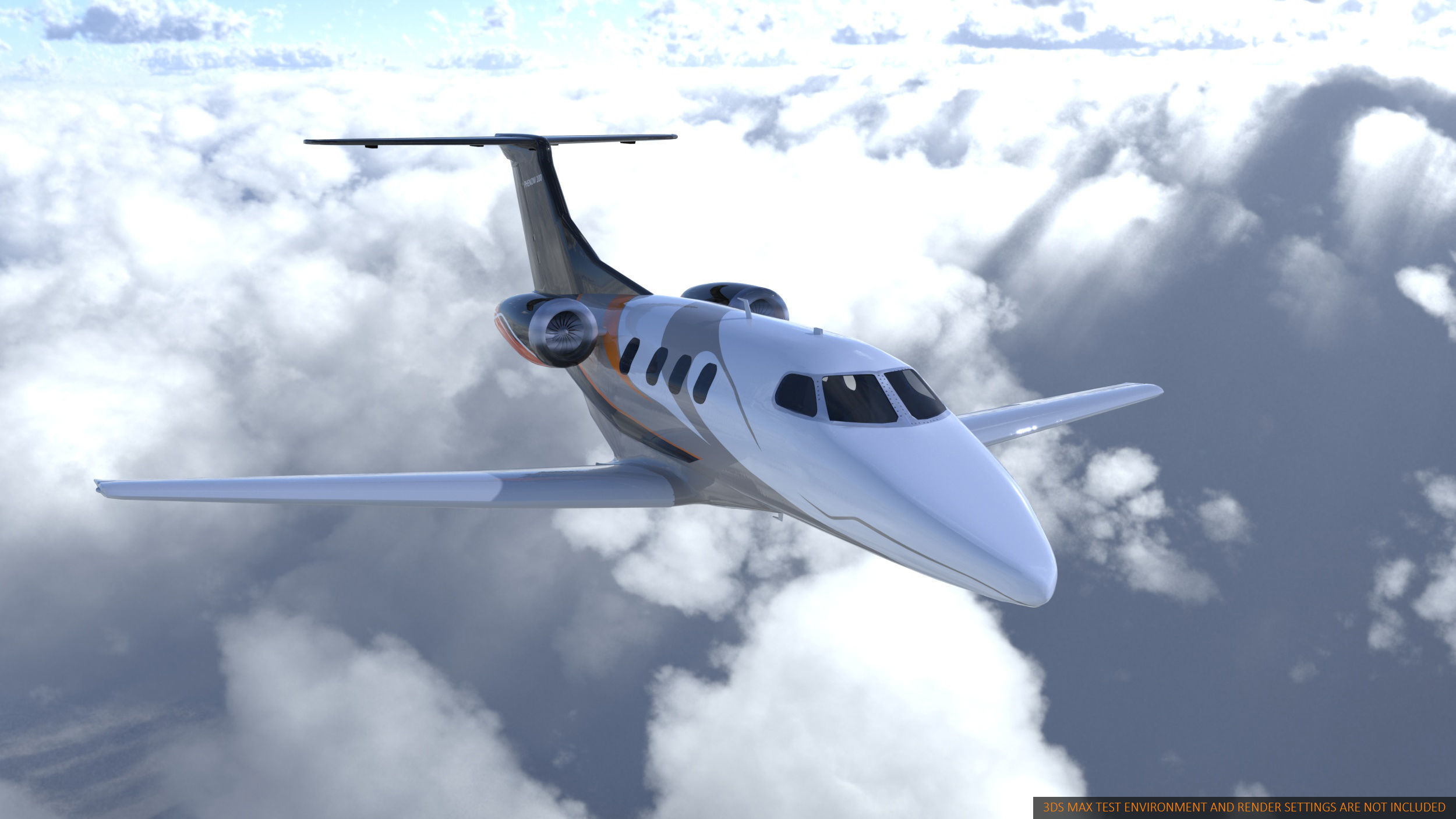 3D model Embraer Phenom 100 private jet detailed 3d model VR / AR / low ...