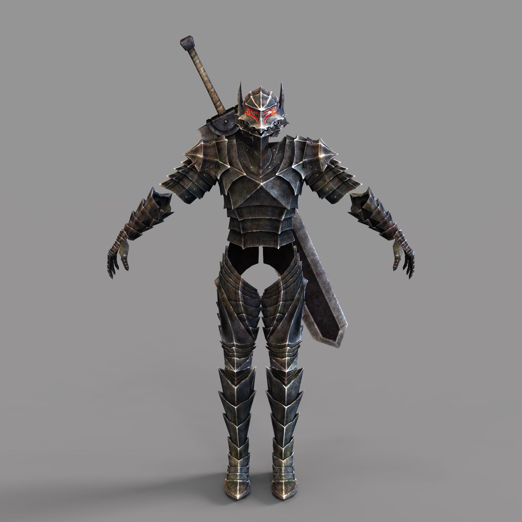 GUTS Berserker Full Body Wearable Armor with Helmet and Sword 3D model ...