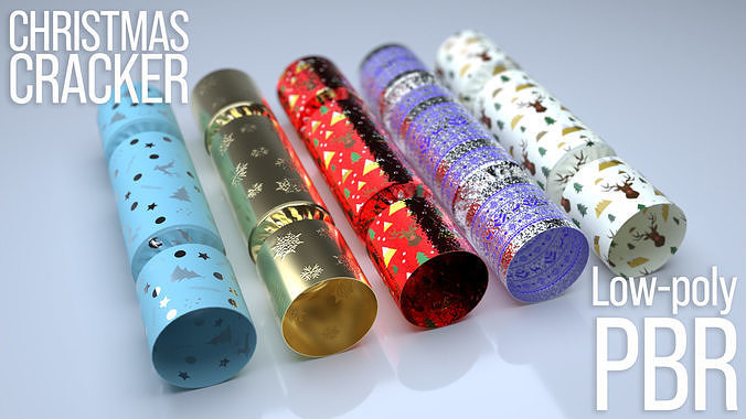 3D model Christmas Cracker VR / AR / low-poly | CGTrader