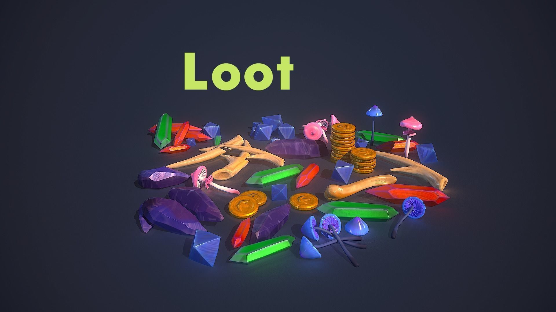 3D model Loot Pack VR / AR / low-poly | CGTrader