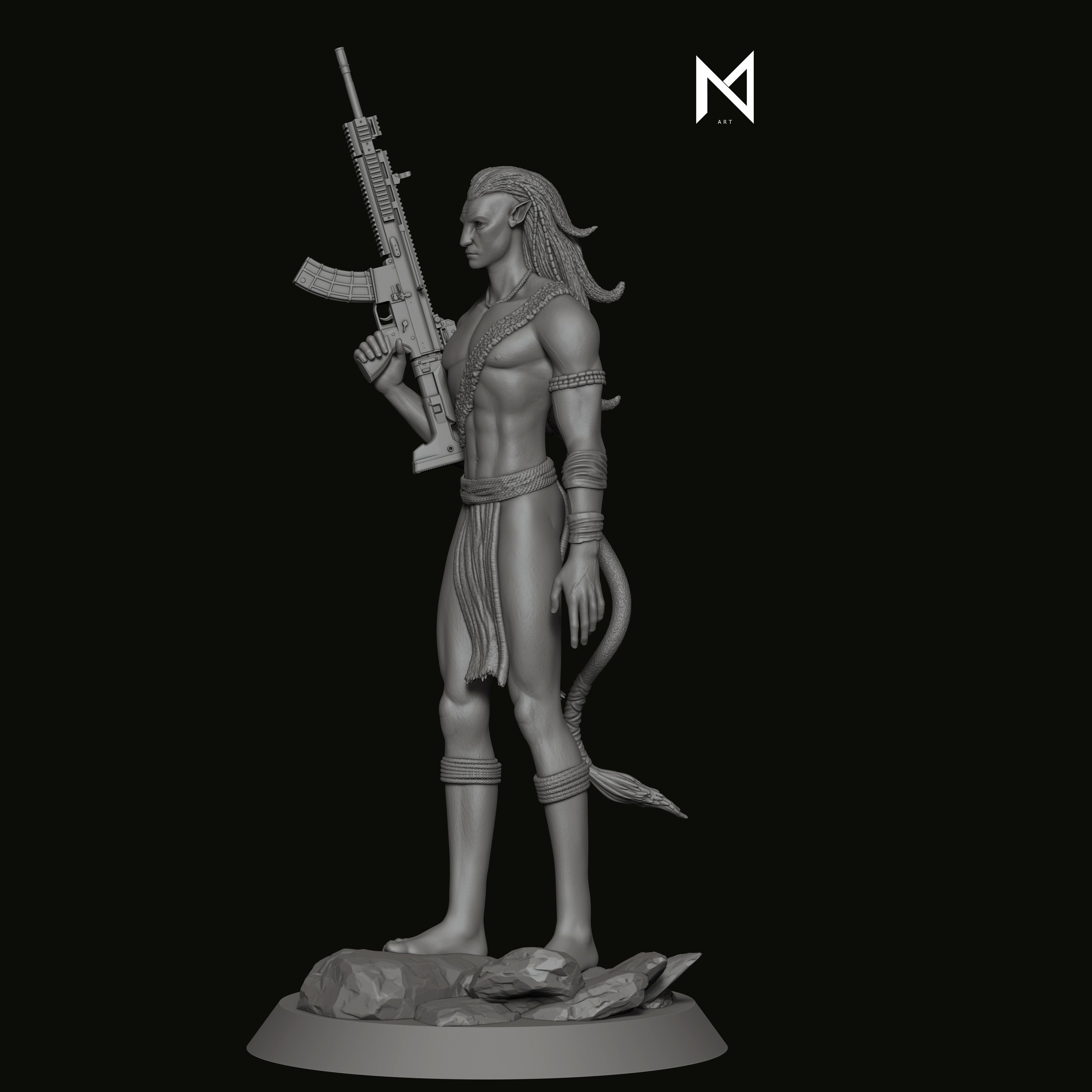 Avatar Jake Sully Sculpture 3D model 3D printable | CGTrader